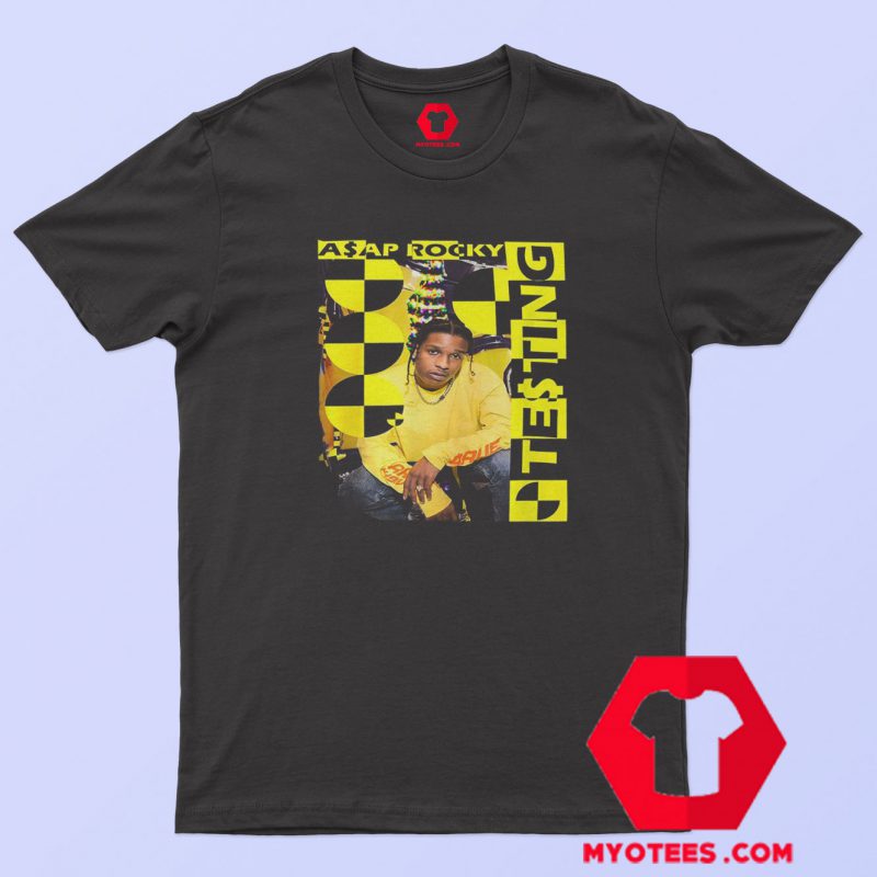 A$AP Rocky Testing Graphic Funny T Shirt Cheap | MY O TEES