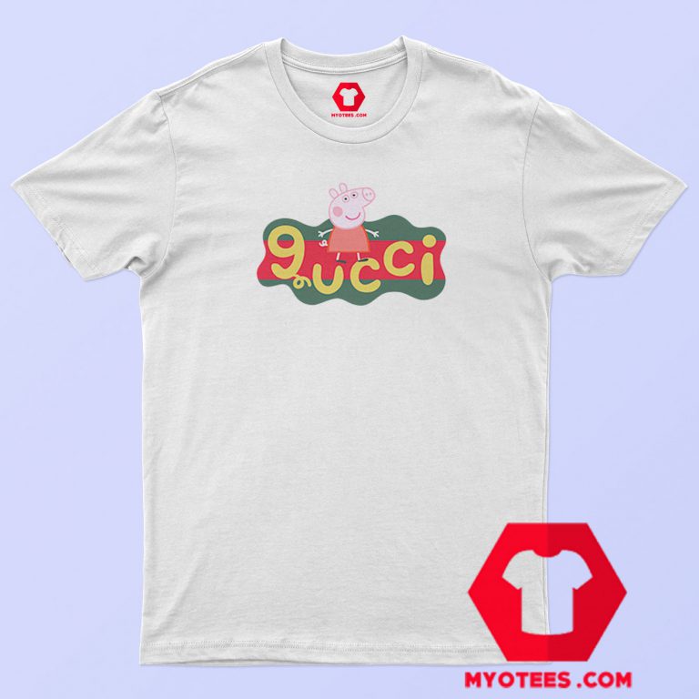Peppa Pig X Gucci Logo Replica T-Shirt Cheap | myotees.com