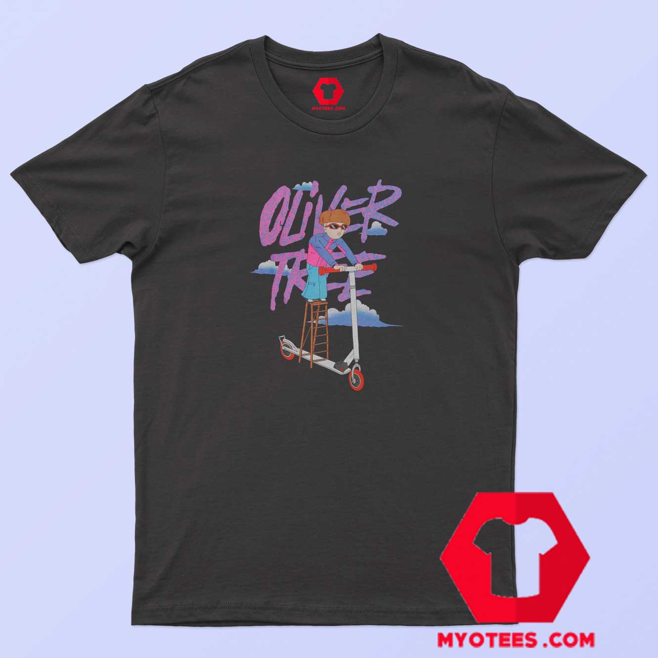 Oliver Tree Cartoon Scooter Unisex T-shirt Cheap | myotees.com