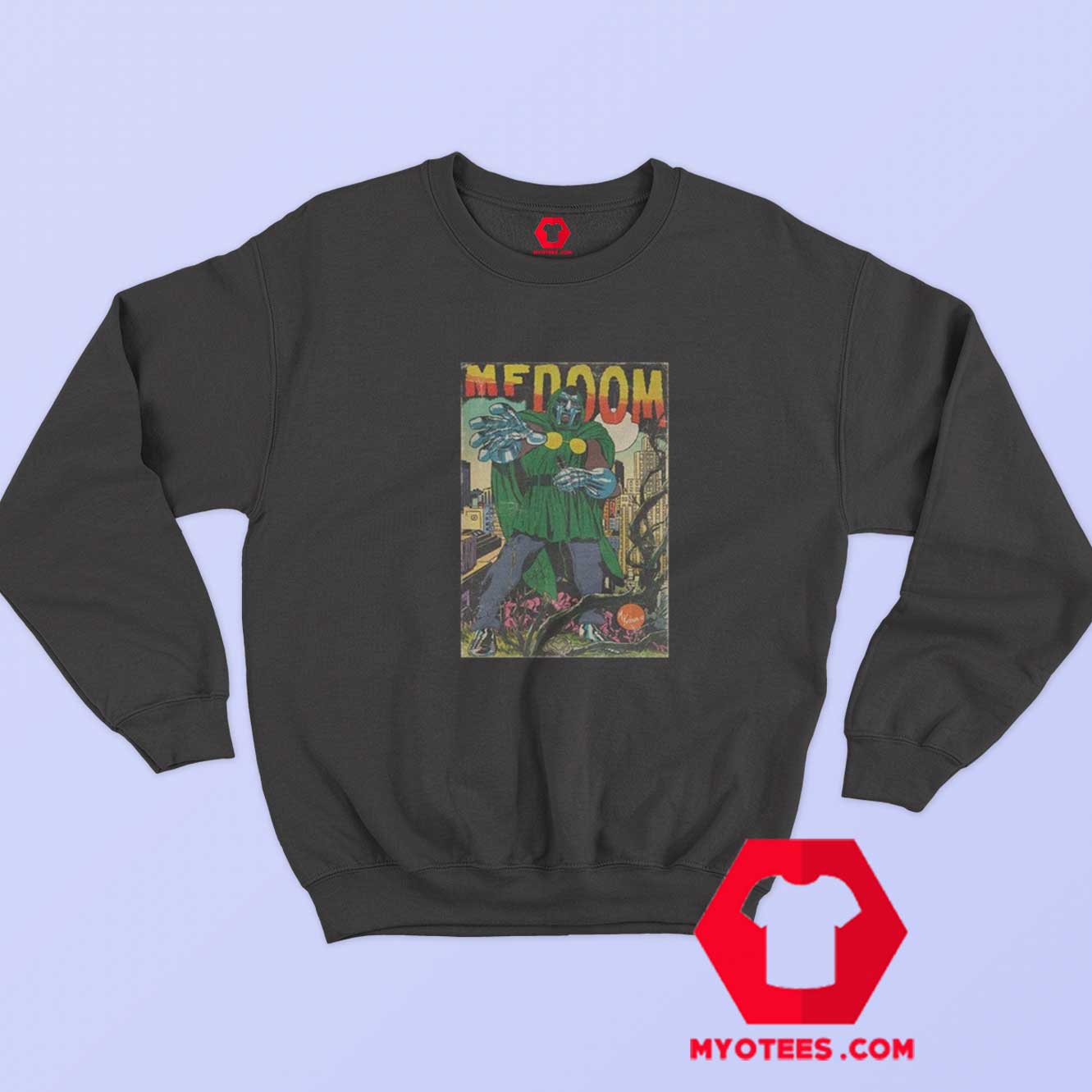 MF Doom Comic Book Art Vintage Unisex Sweatshirt | myotees.com