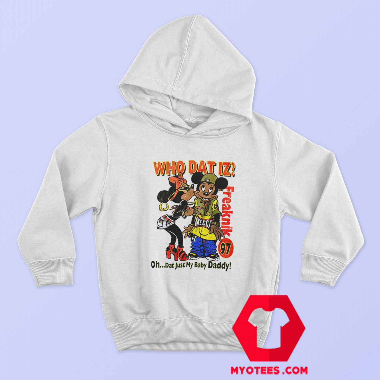 Mickey & Minnie Who Dat Iz Freaknik 97 Hoodie | myotees.com