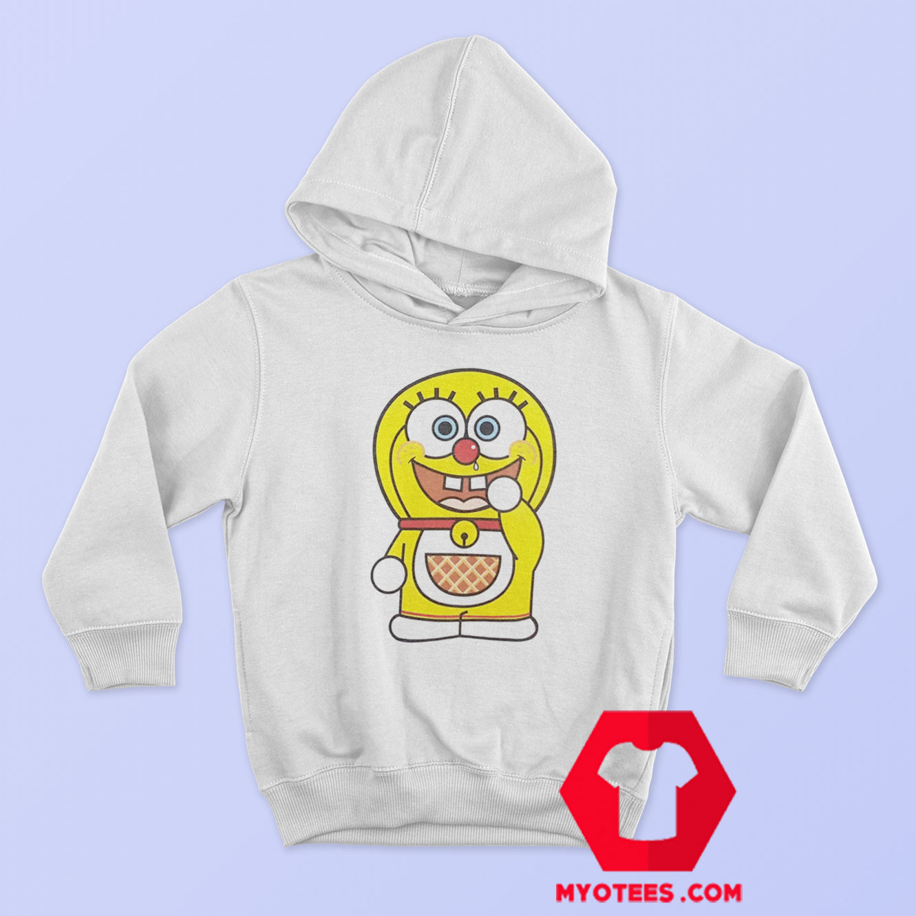 Parody SpongeBob Squarepants x Doraemon Hoodie | myotees.com