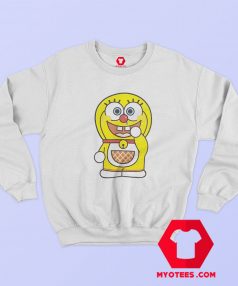 Parody SpongeBob Squarepants x Doraemon Sweatshirt | myotees.com