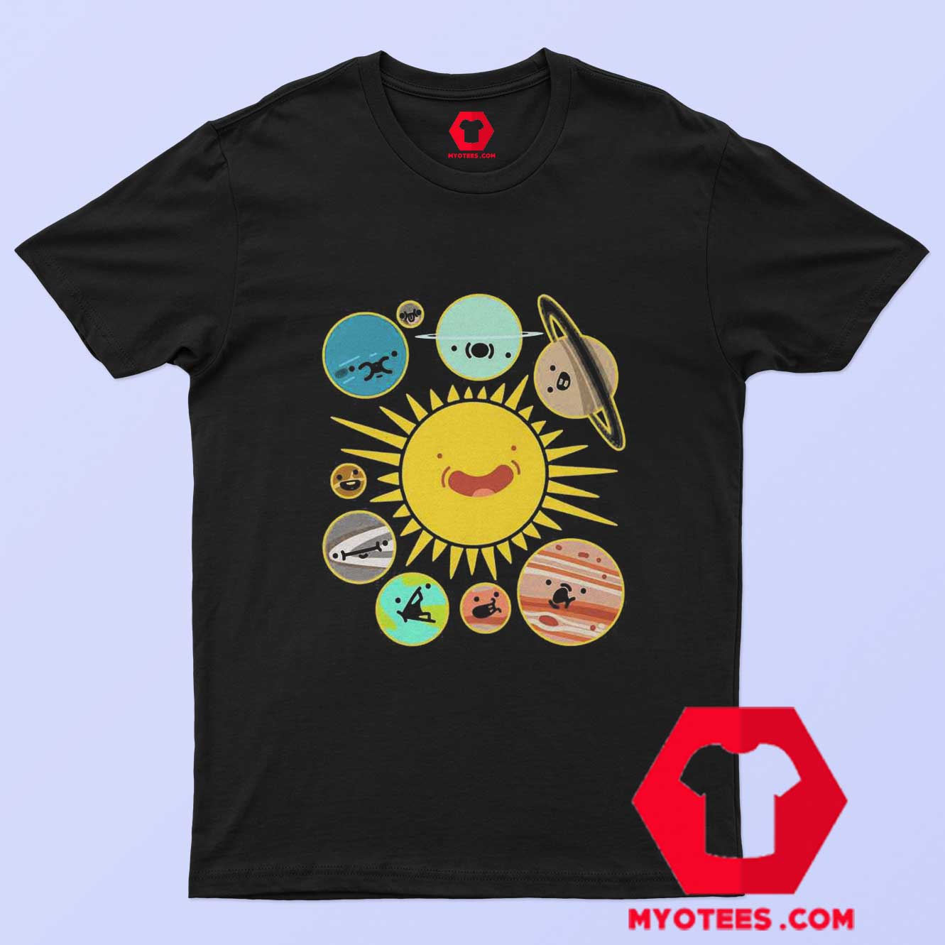 Funny Goofy Solar System Kids Science T-Shirt - myotees.com